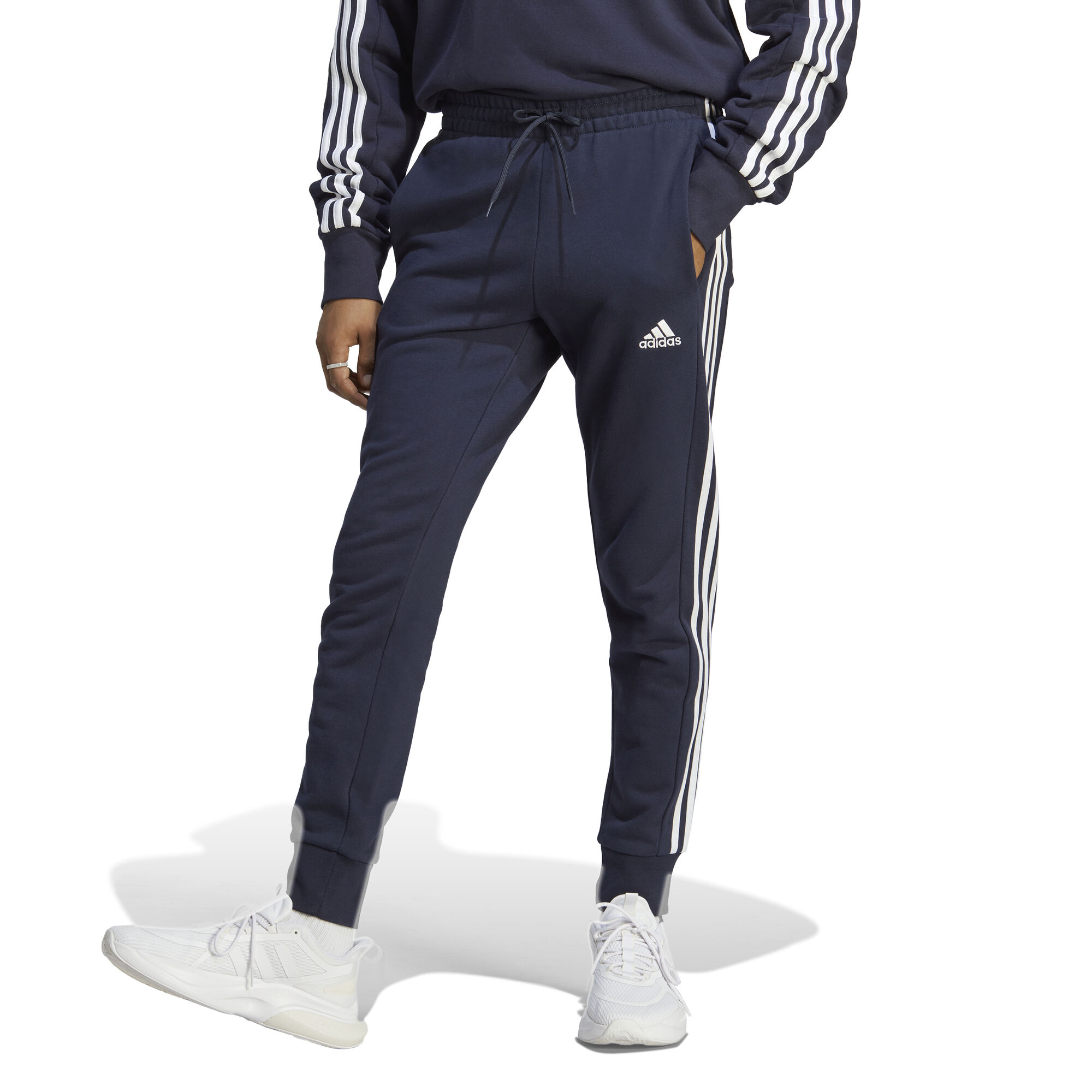 Adidas Essentials French Terry Tapered Cuff 3 Stripes Trainingshose